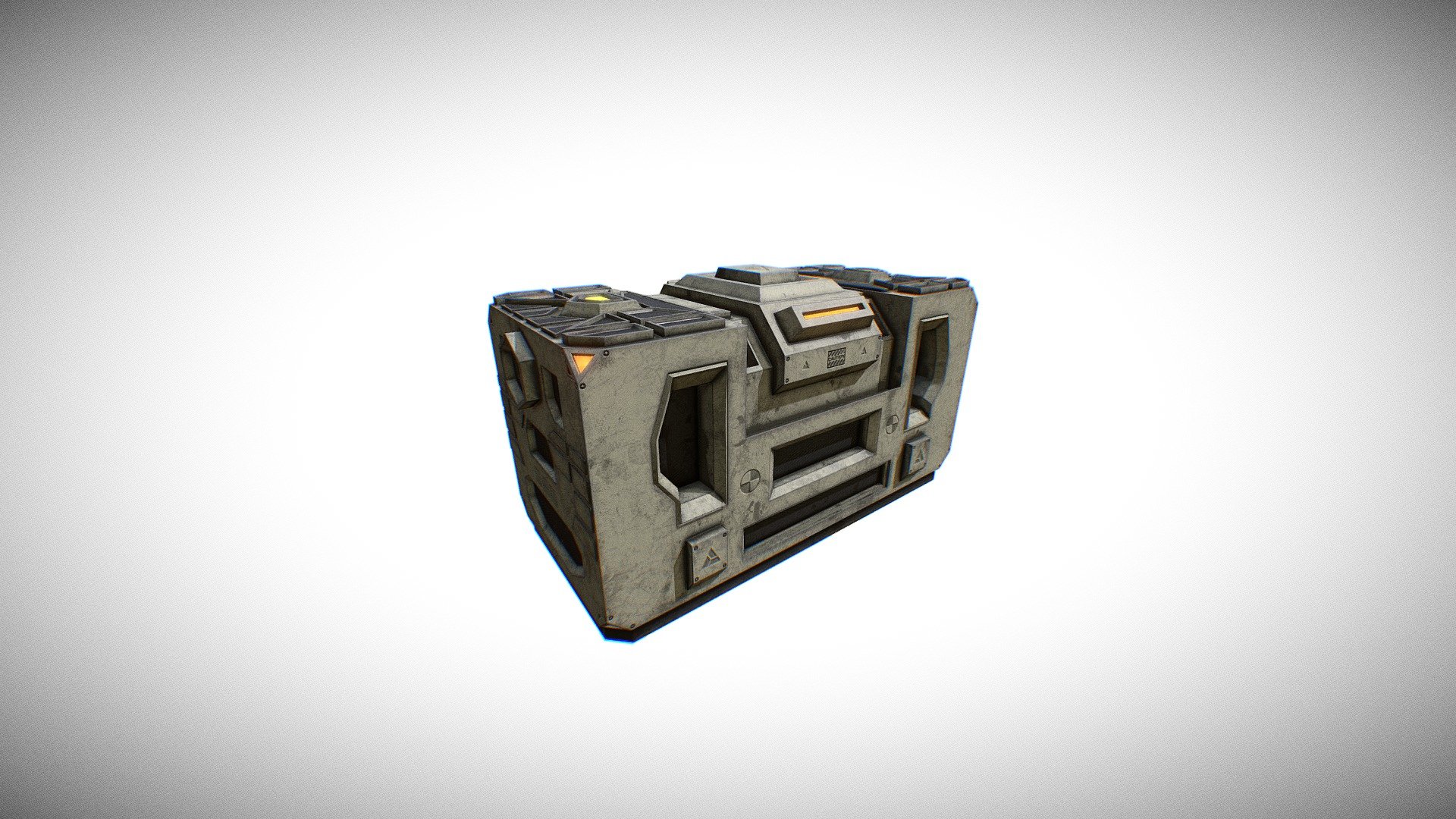 Scifi Military Box / Crate - Low Poly Game Ready - Download Free 3D ...