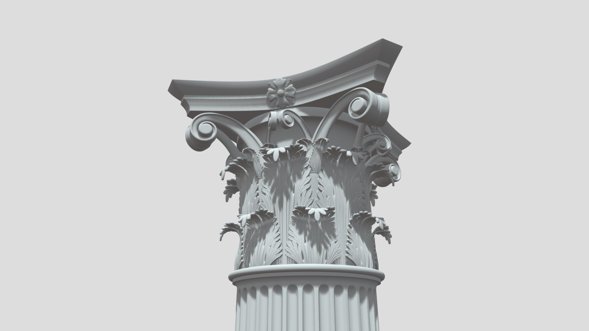 Greek/Roman Corinthian Column - Download Free 3D model by ChrisCLP ...