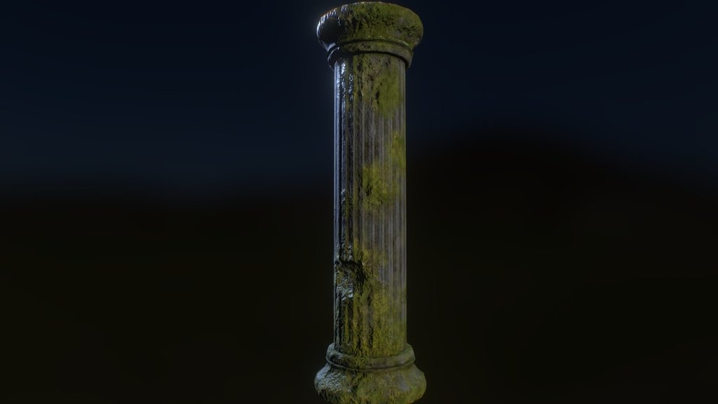 Moss Pillar - 3D model by Guilherme Valle (@ValleGuilherme) [c6e0b95 ...