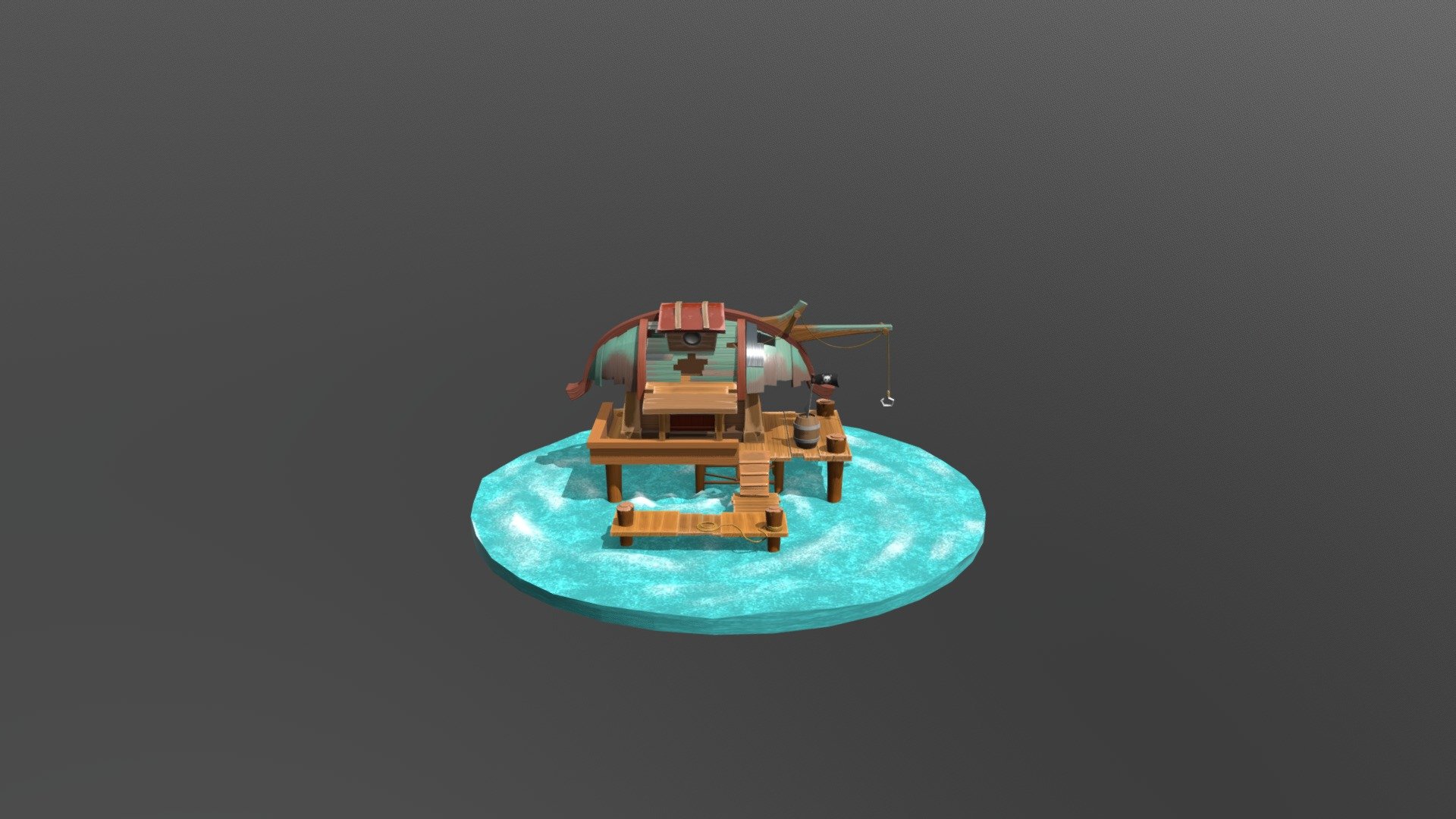 Floating Pirate House - 3D model by buiquangman1996 [c6e279a] - Sketchfab