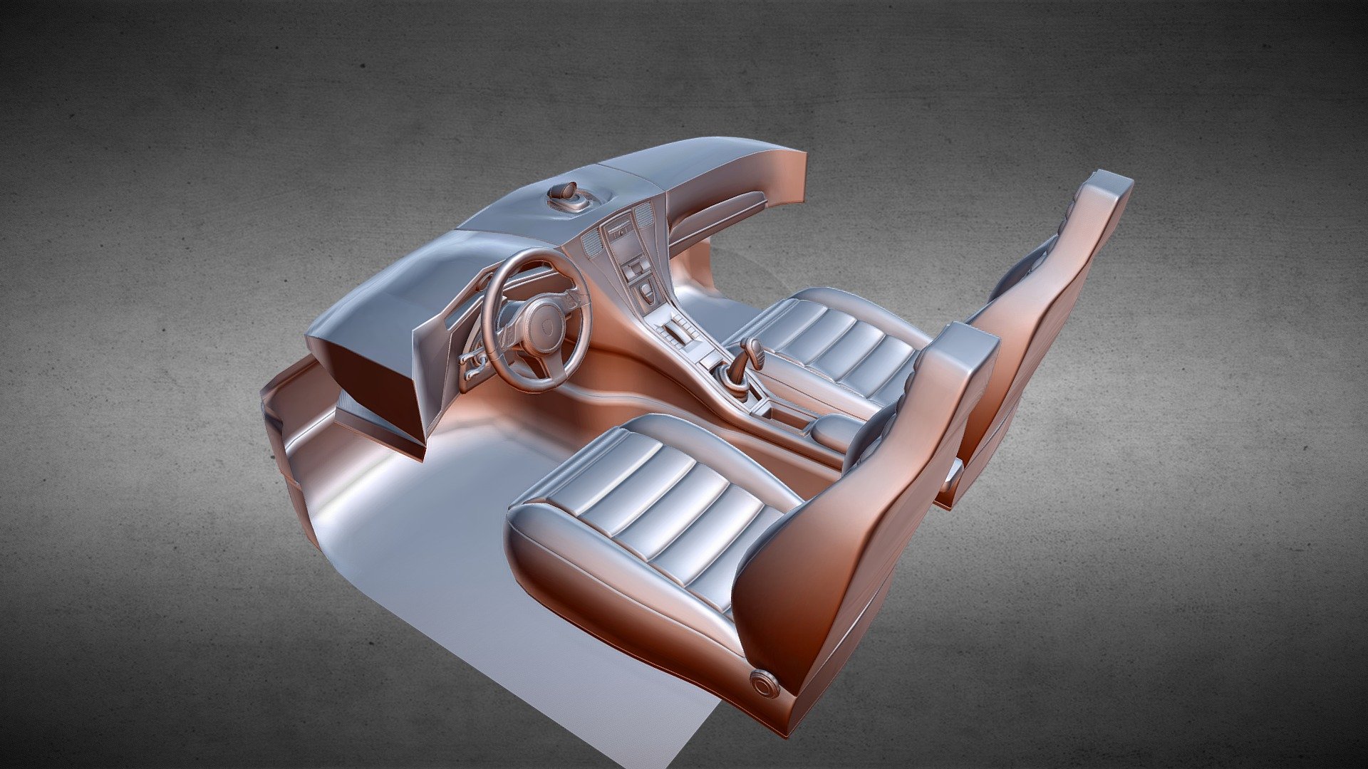 Car Interior 'unfinished' - 3D model by TankStorm [c6e2a99] - Sketchfab