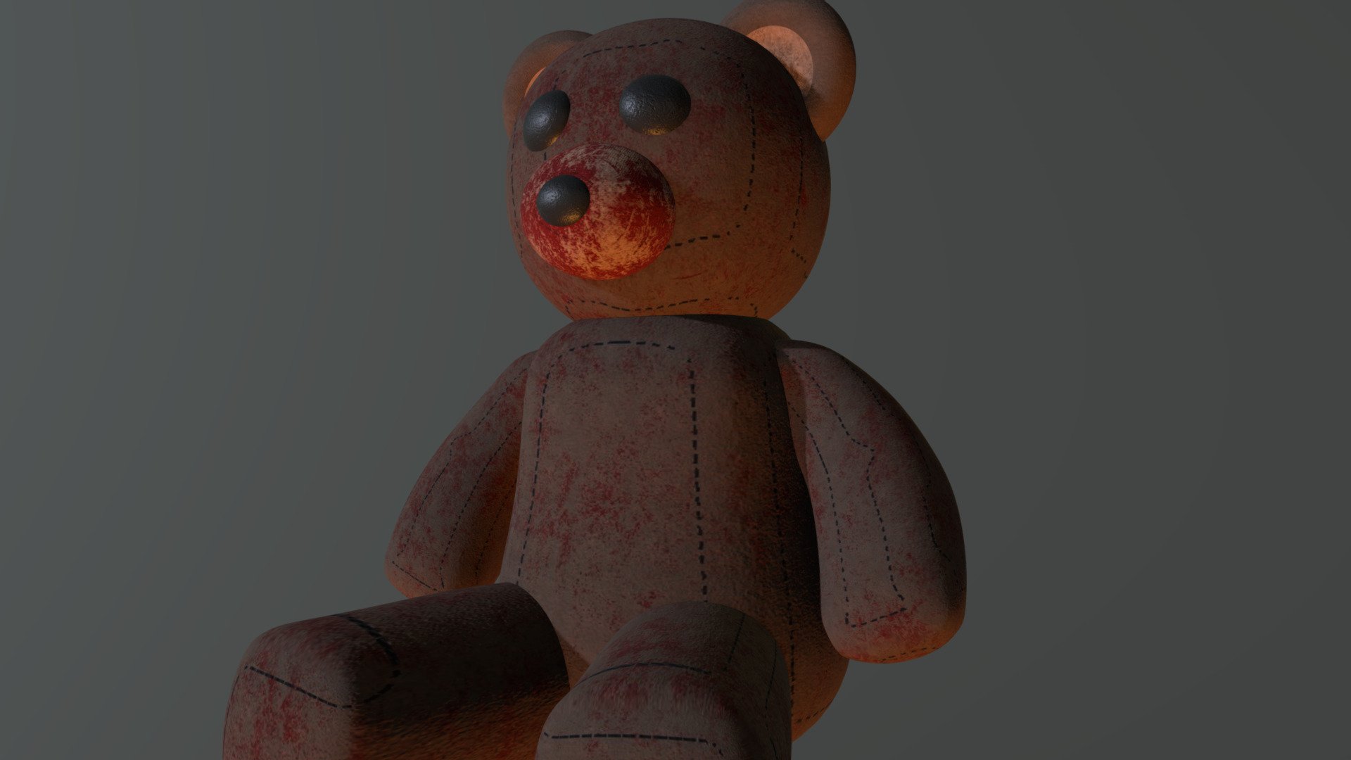 Bloody Teddy Bear - 3D model by Natriarchy [c6e3f21] - Sketchfab