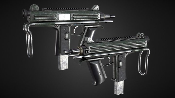 Sub-machine-gun 3D models - Sketchfab