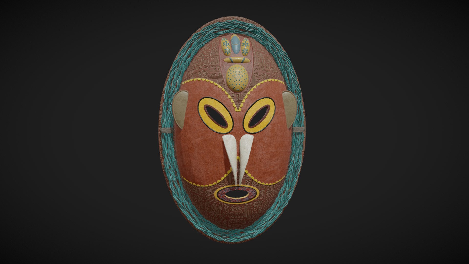 African Mask - Buy Royalty Free 3D model by russ_rp [c6ebc64 ...