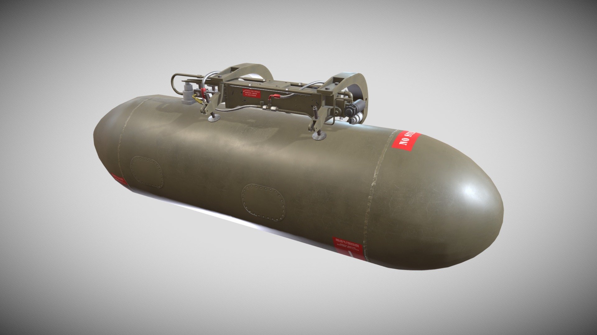 Helicopter External Fuel Tank 450L With Mount - 3D model by pukamakara ...