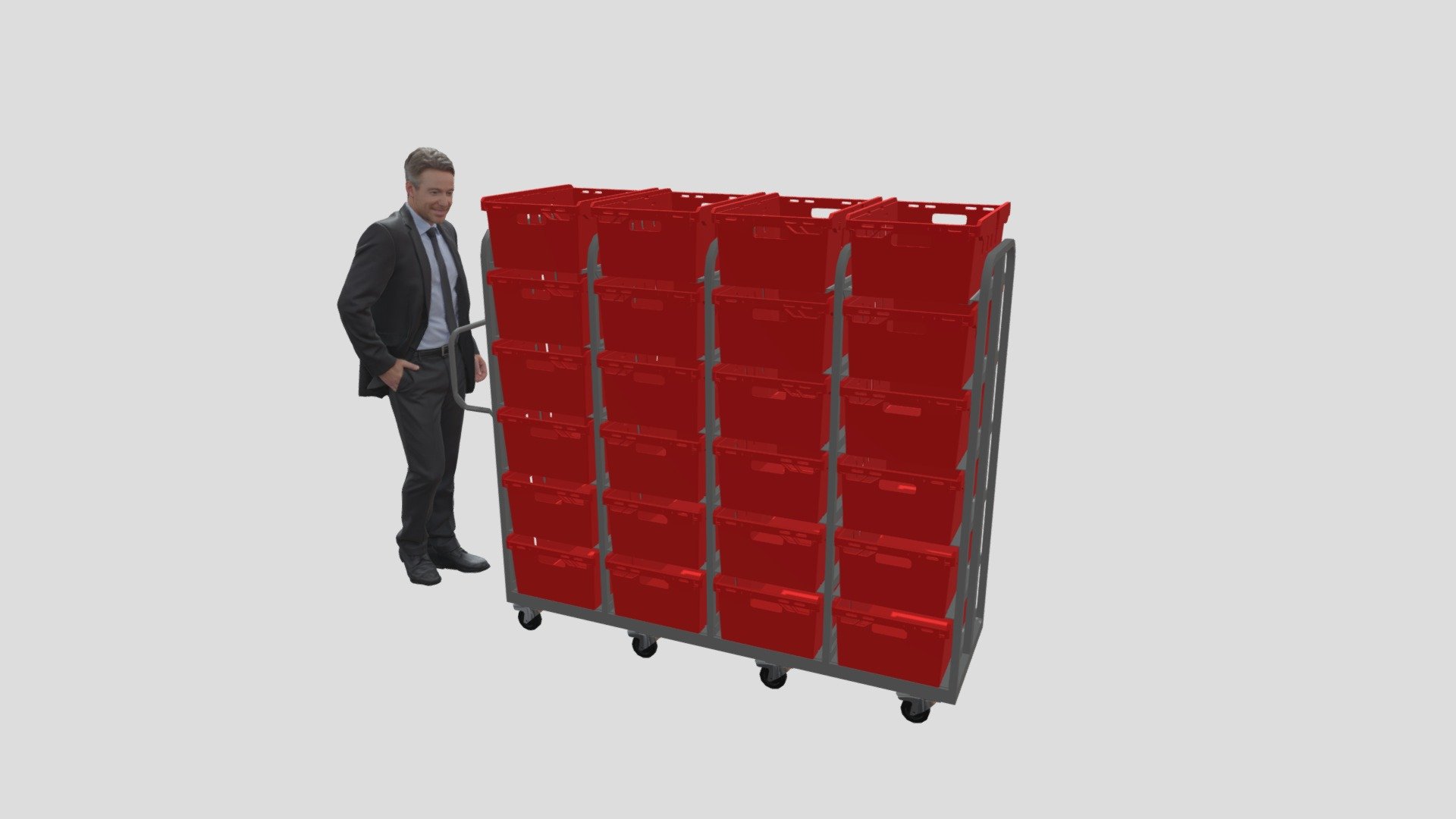 Jonny Waitrose Trolley X24 250mm totes - 3D model by 3D-VIEW (@Jake ...