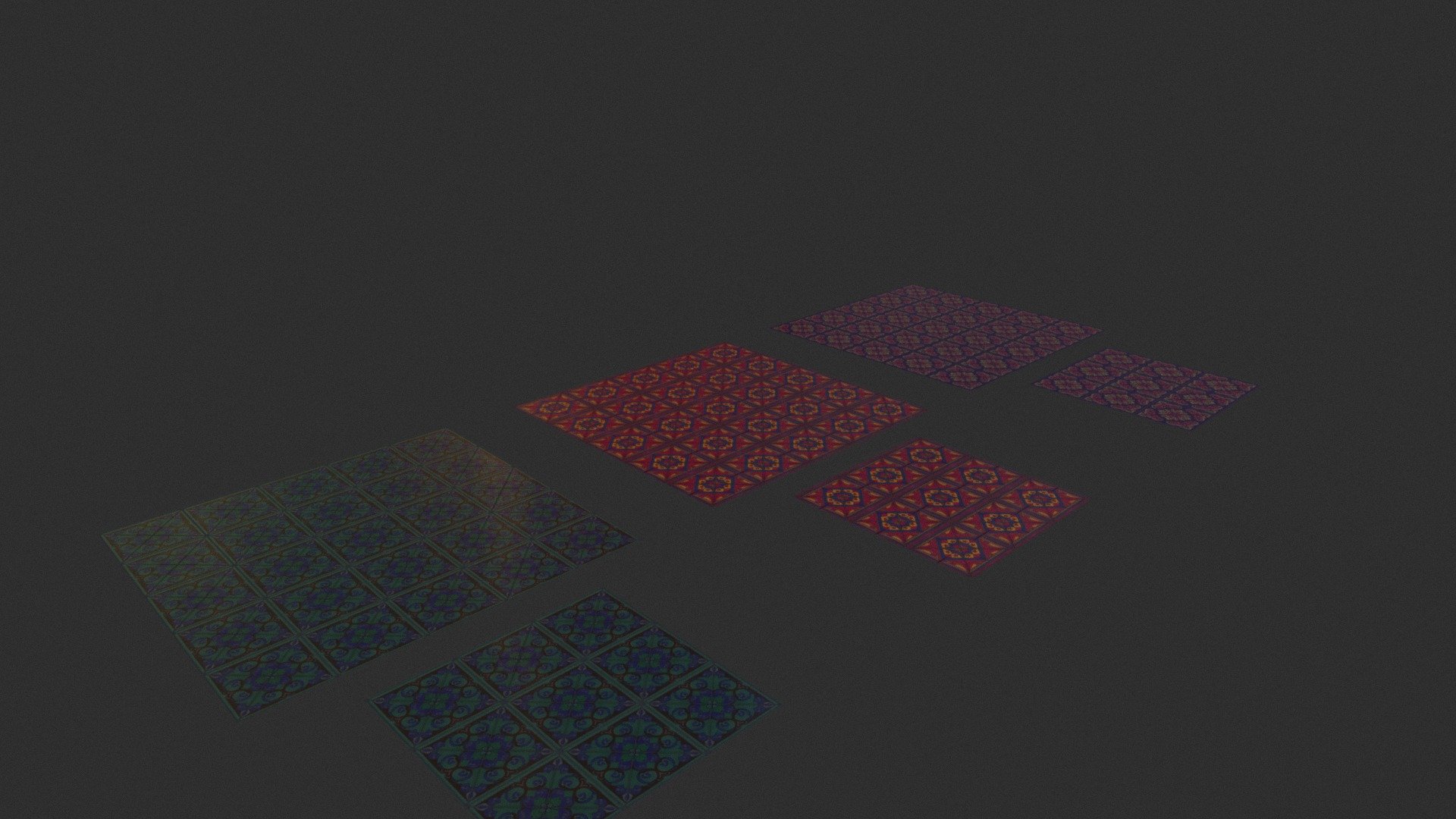 Lowpoly victorian floor tiles -seamless textures - Download Free 3D ...