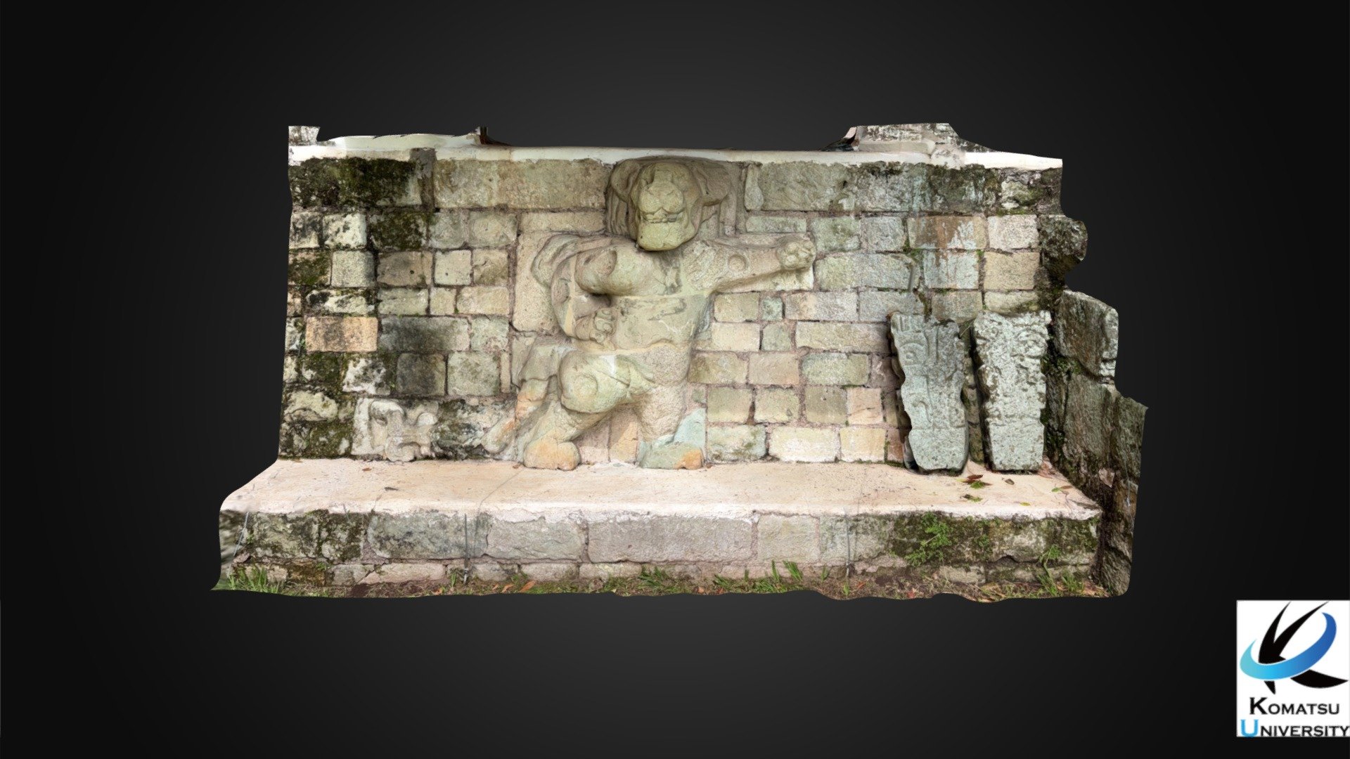 Jaguar Staircase, at the East Court of Copan - Download Free 3D model ...