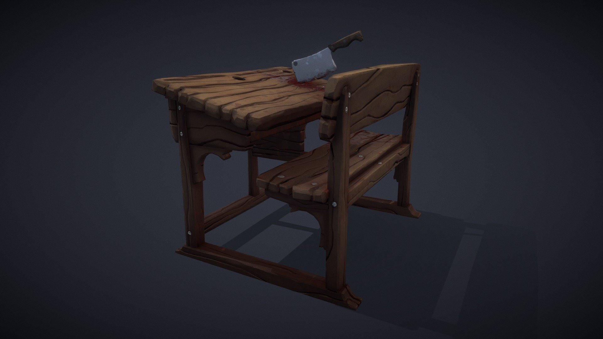 Stylized Desk - 3D model by Eva_Martins [c6f00b0] - Sketchfab