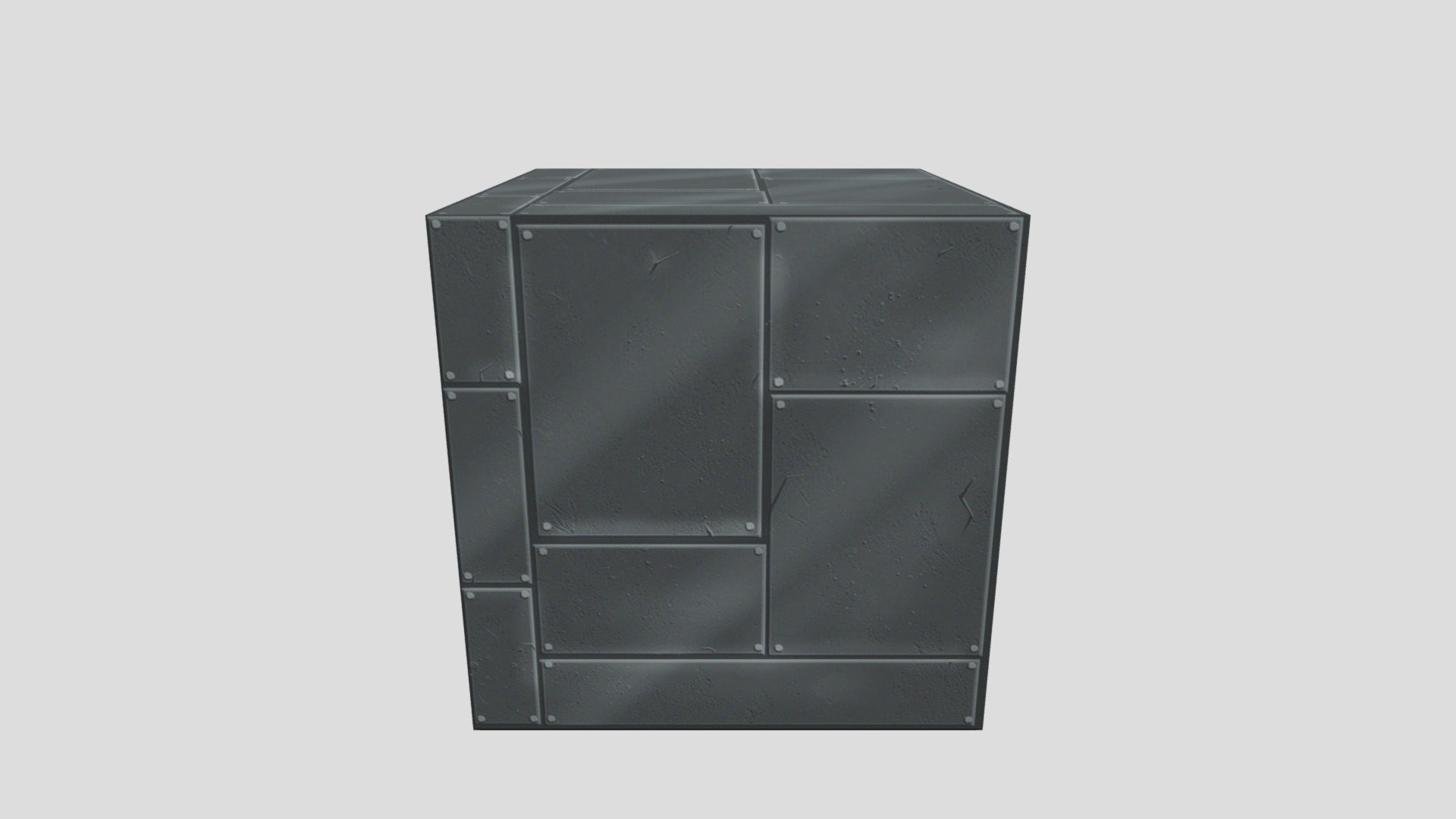 Cube_metal - 3D model by ClaraLinn [c6f0946] - Sketchfab