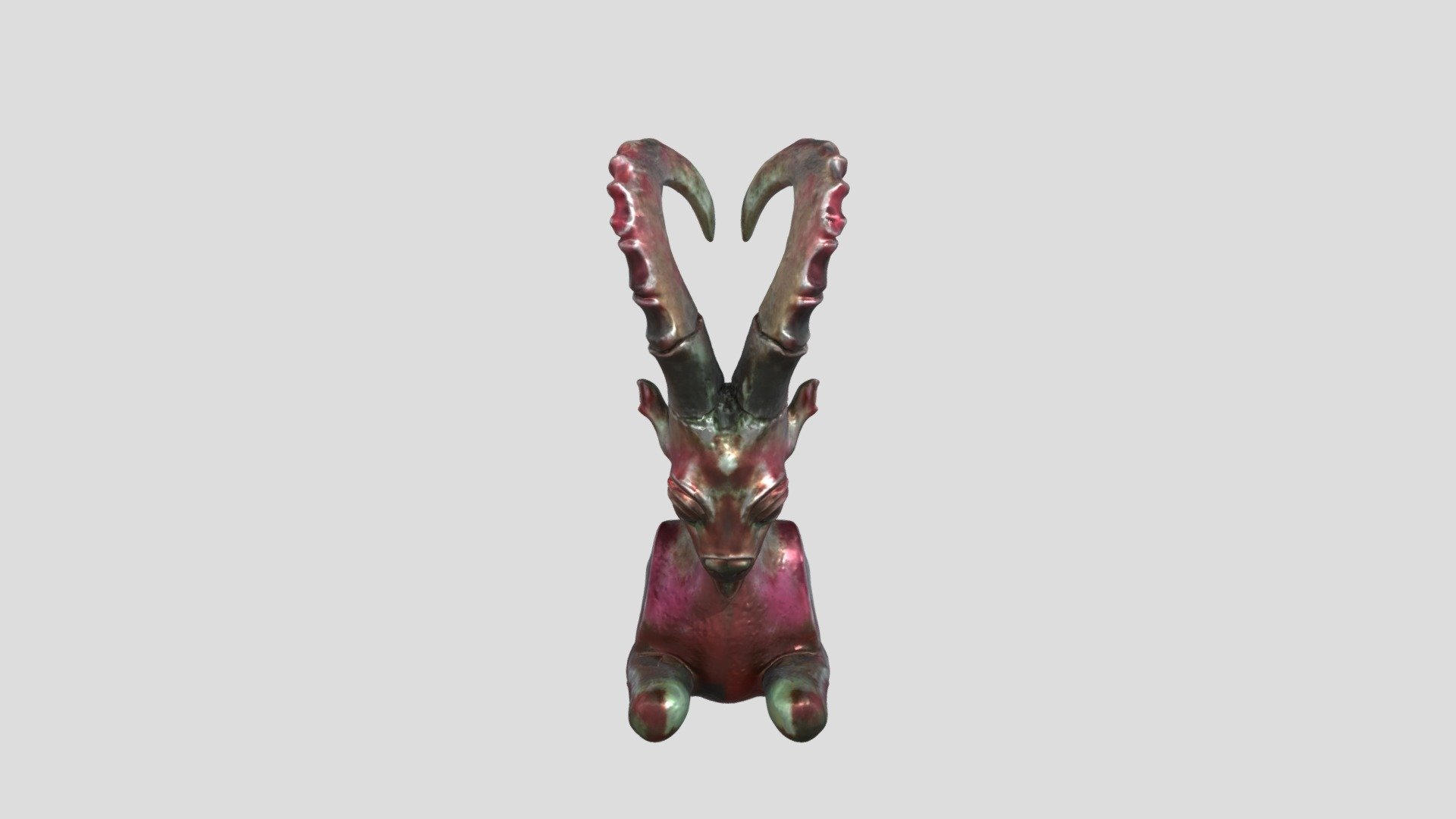 Historic Bronze Ibex Sculpture - 3D model by shadi_soltanii [c6f37ea ...