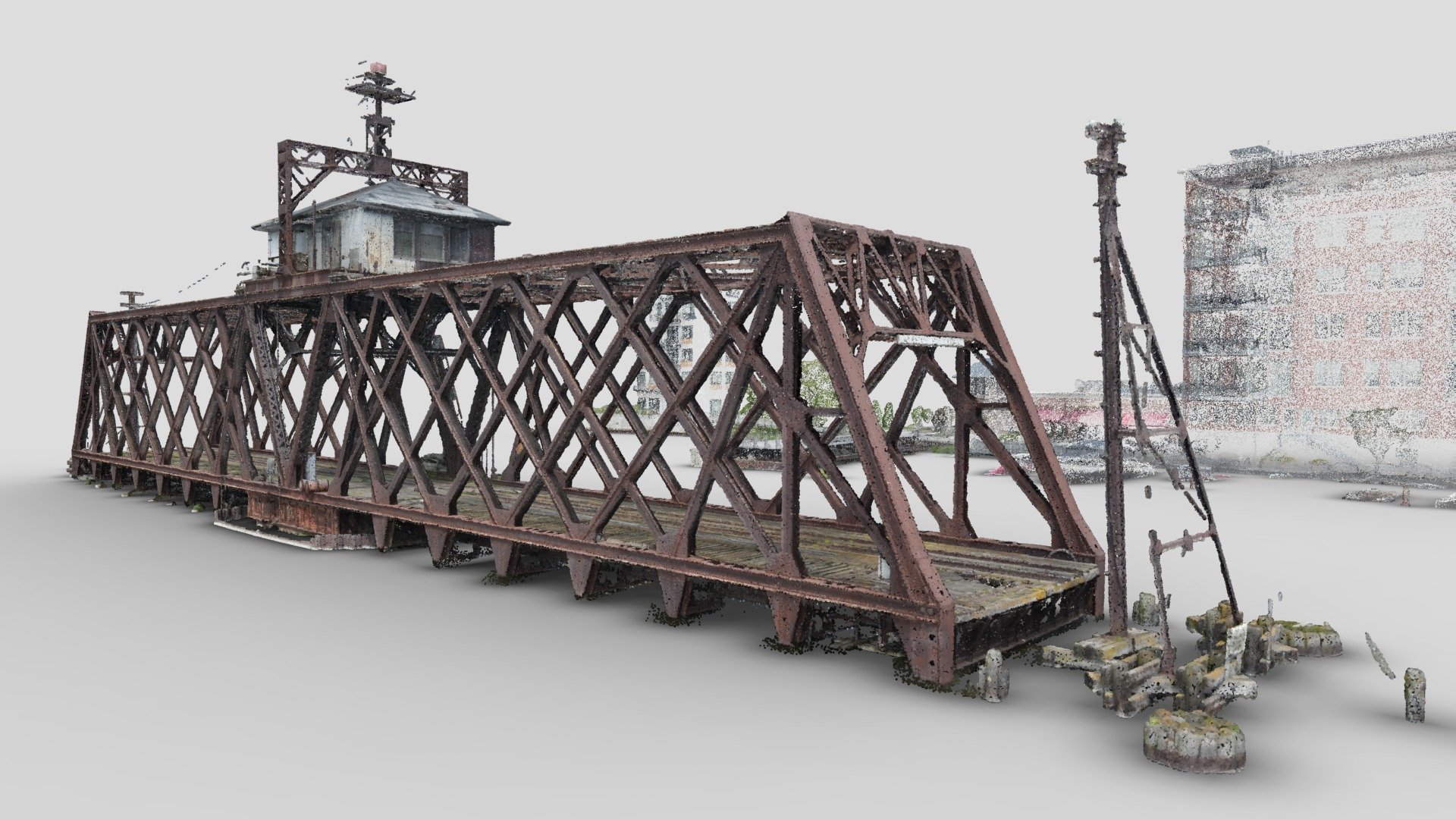 Milwaukee River Railroad Bridge #1556 - WI - 3D model by UW-Milwaukee ...