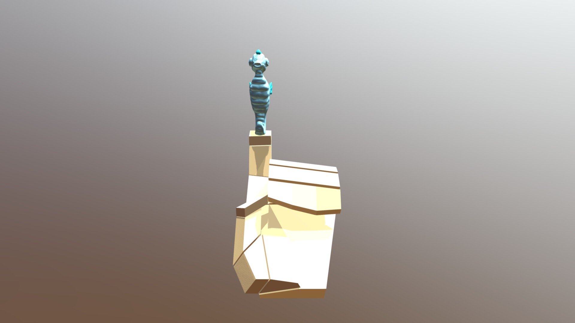 day 6 sculptjan19 minimalistic tiny - 3D model by HobanOsPlaytime ...