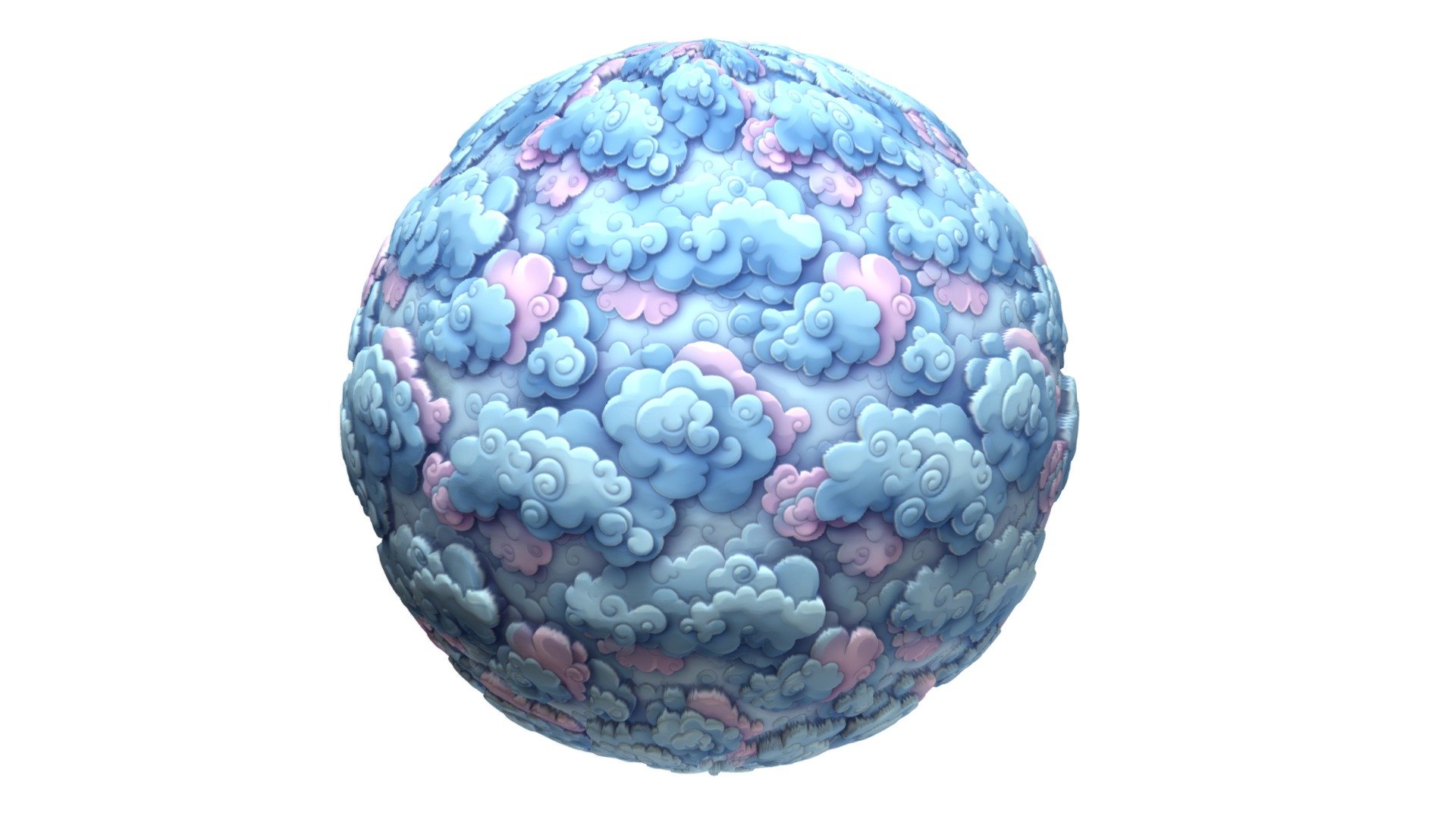 Stylized Clouds Seamless Texture - Buy Royalty Free 3D model by zames1992 [c6f7e41] - Sketchfab ...