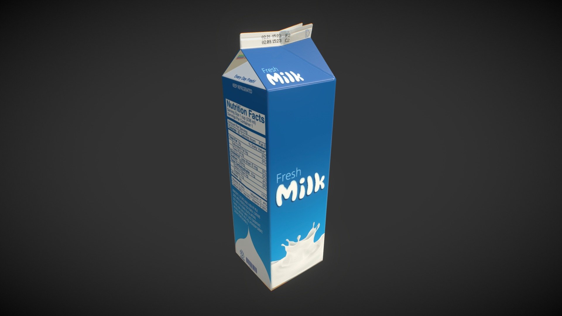 Milk - 3D model by J.Seok Lee (@sonaki82) [c6f800c] - Sketchfab