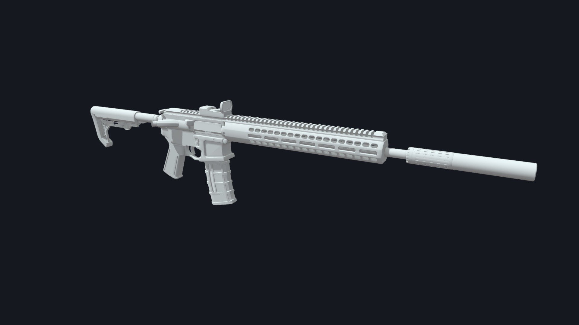 M4 type rifle - 3D model by majaj [c6f820c] - Sketchfab
