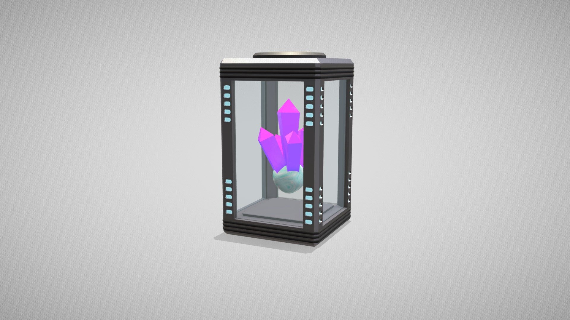 Crystal Container - Download Free 3D model by samluke [c6f9861] - Sketchfab