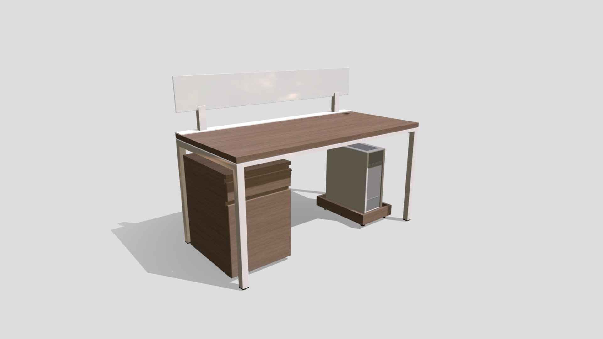 Staff Desk-01b - Download Free 3D model by piansopiana505 [c6f9864 ...