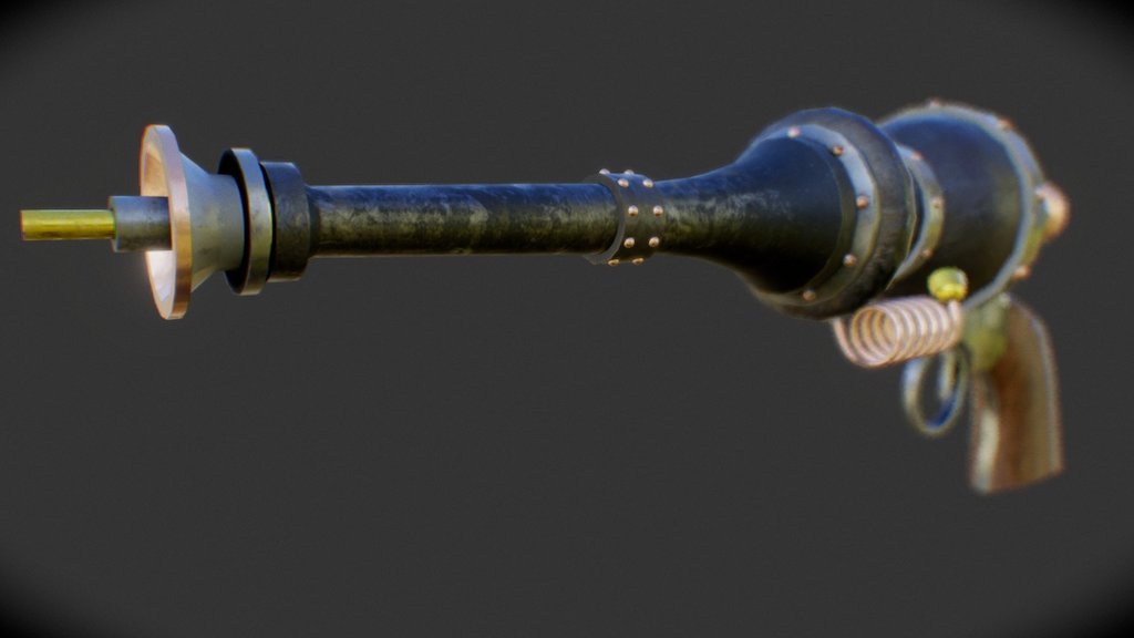 Western Ray Gun - Download Free 3D model by George Hager (@adjective ...