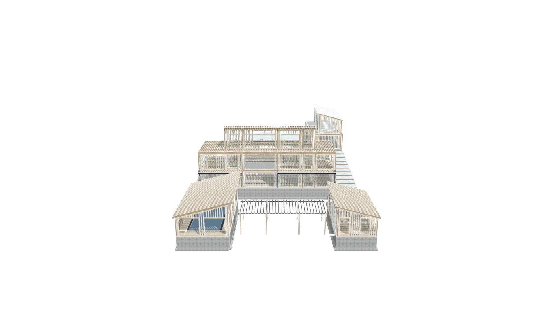 Contemporary Estate - Structural & installations - 3D model by Animo ...