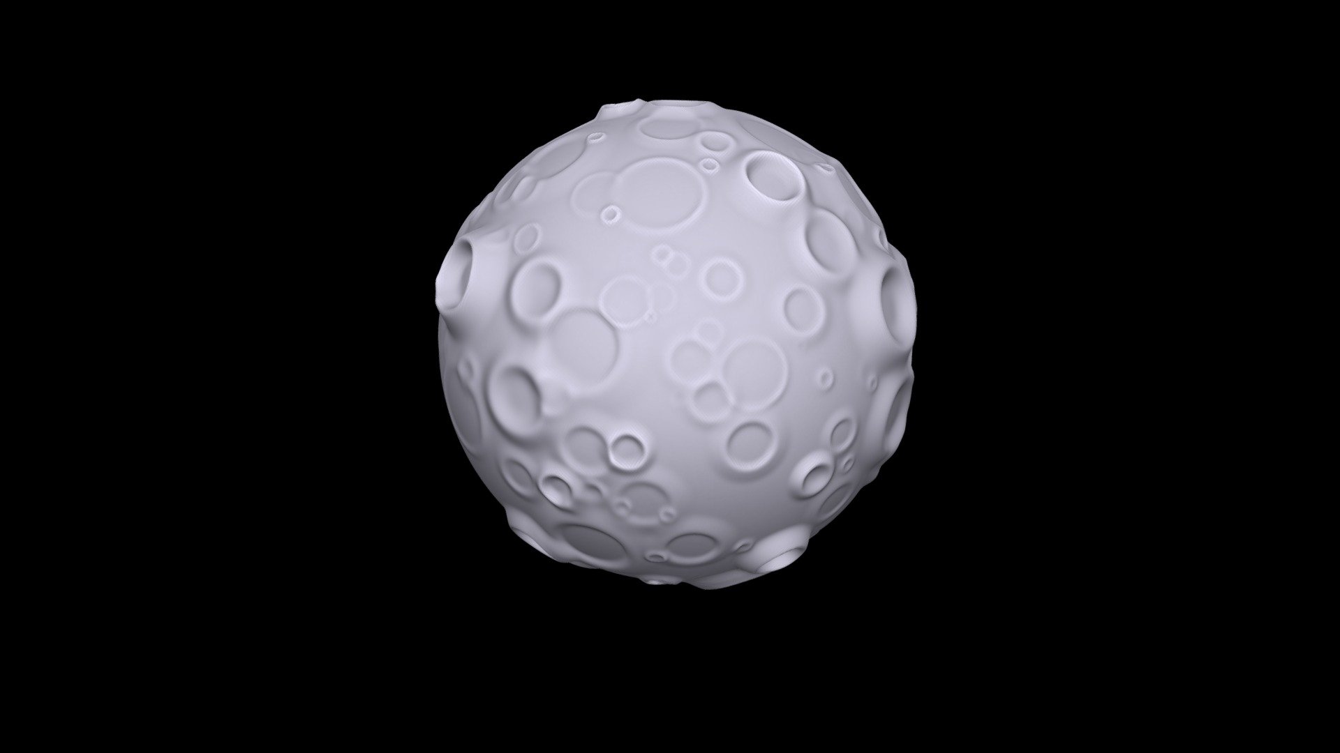 Stylised Moon - 3D model by thaliabrunner [c6ff431] - Sketchfab