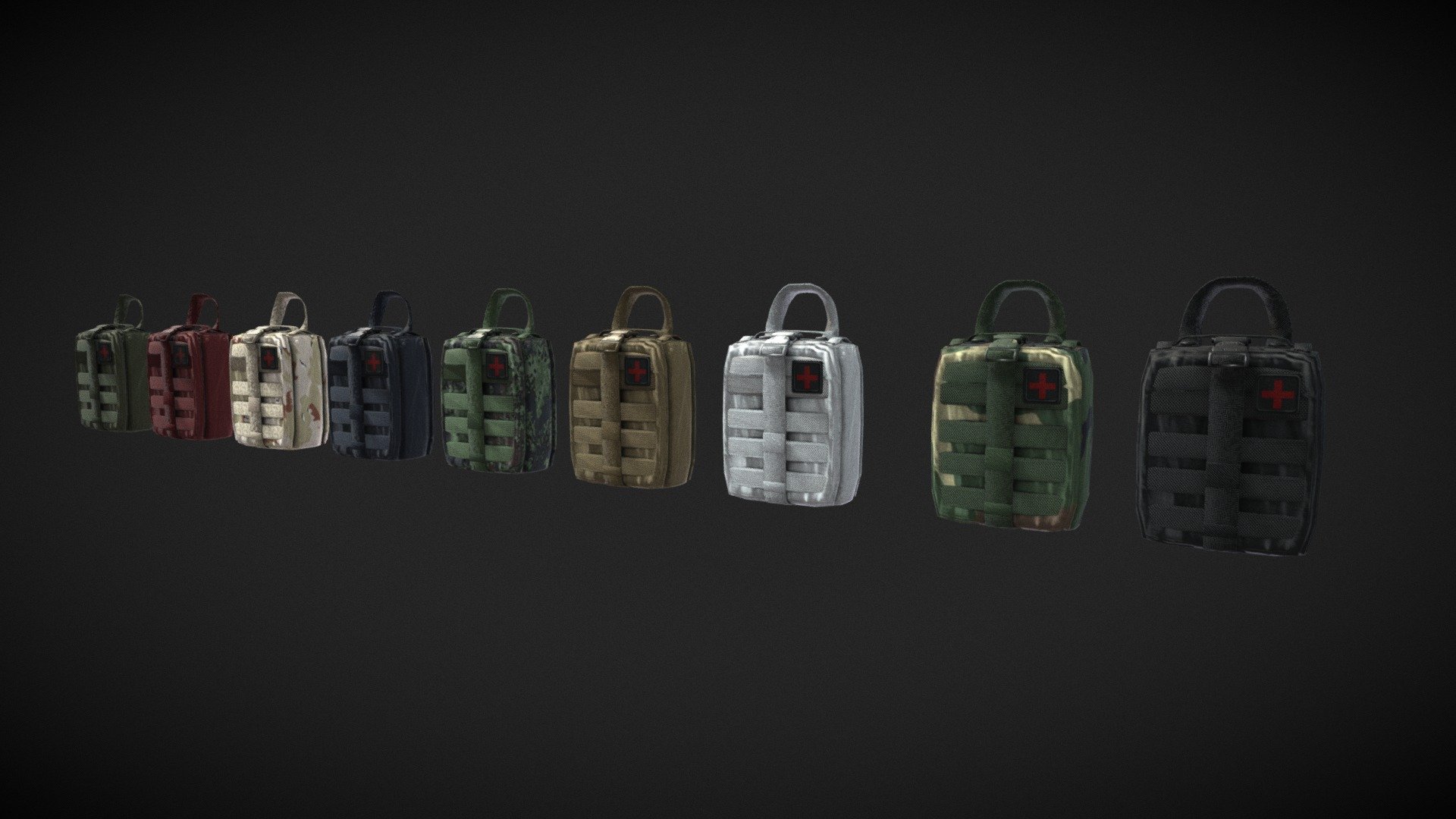 Medical Tactical Pouch Bundle - 3D model by Outworld Studios ...