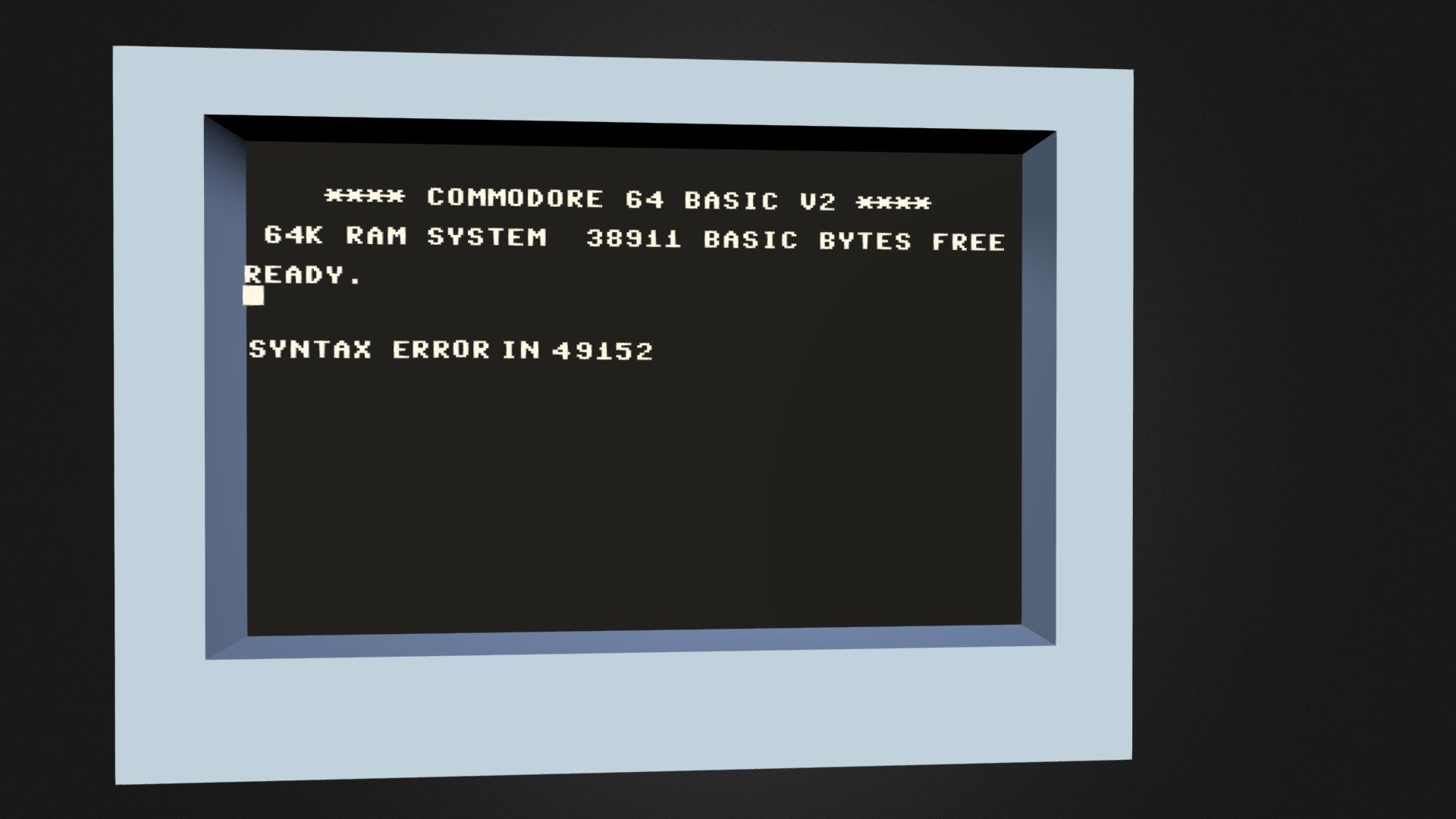 C64 Error ! - 3D model by stijgerart [c700820] - Sketchfab