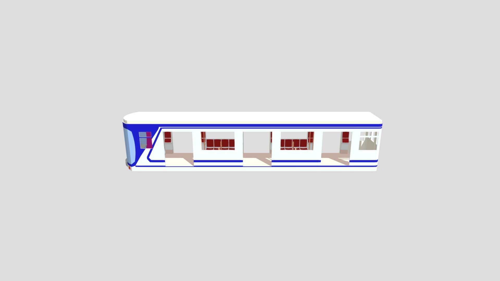Metro Madrid Serie 2000-B - 3D model by bvemike [c701b2c] - Sketchfab