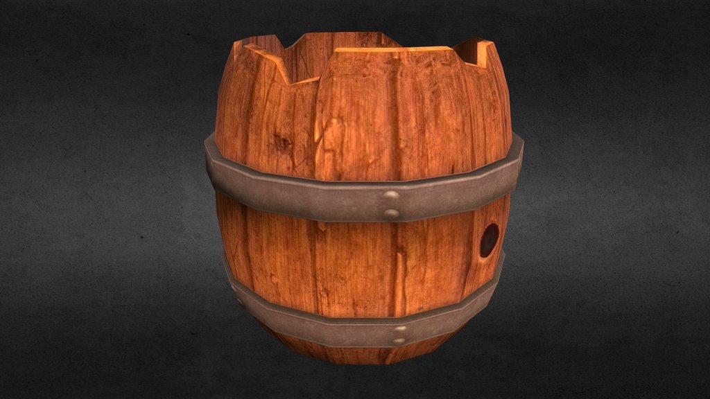 Hand painted Barrel - 3D model by Luis angel Melo Ochoa ...