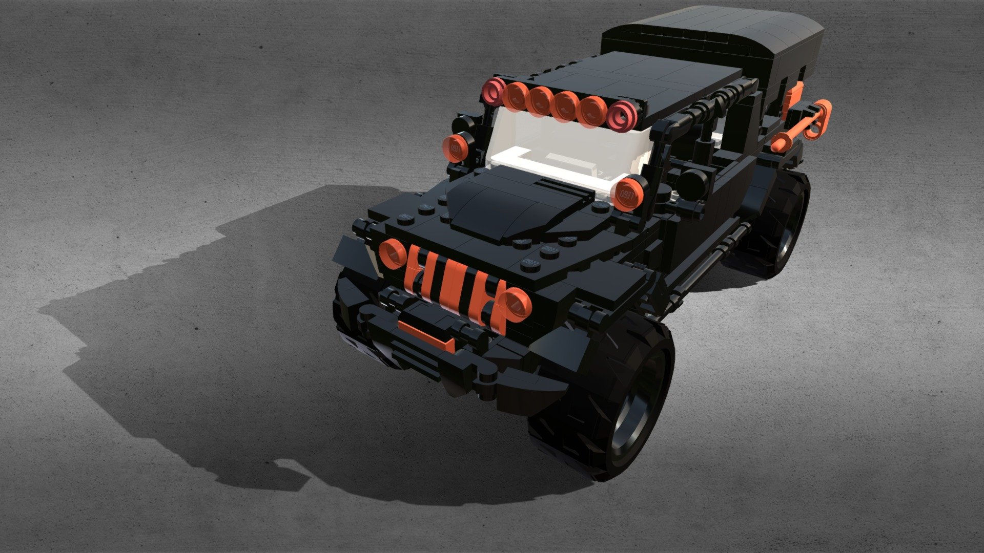 Jeep Gladiator_RED LS3 - 3D model by vladchris [c705f8e] - Sketchfab
