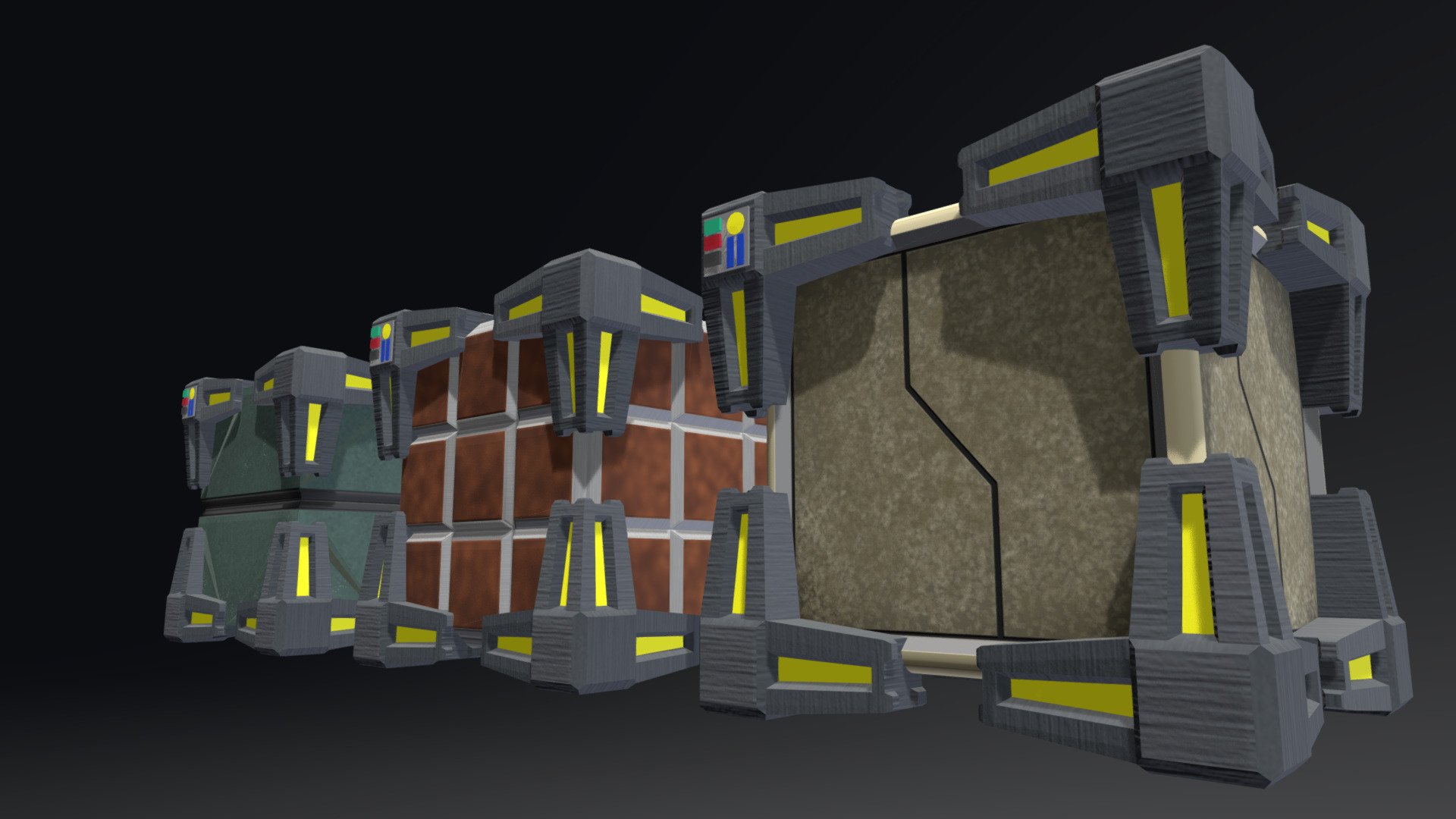 Cargo Boxes - 3D model by NITRON [c708849] - Sketchfab