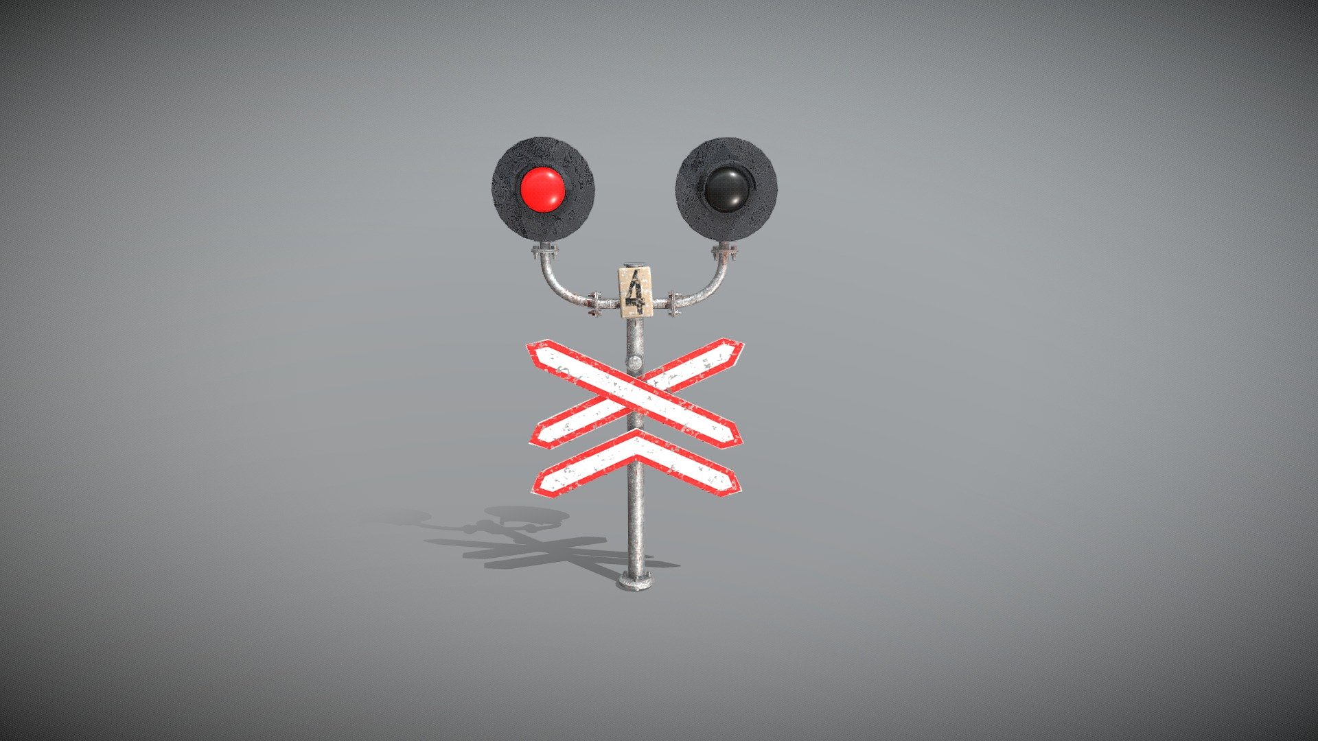 Railway Crossing Signal - Download Free 3D model by Daniel Yaroshenko ...