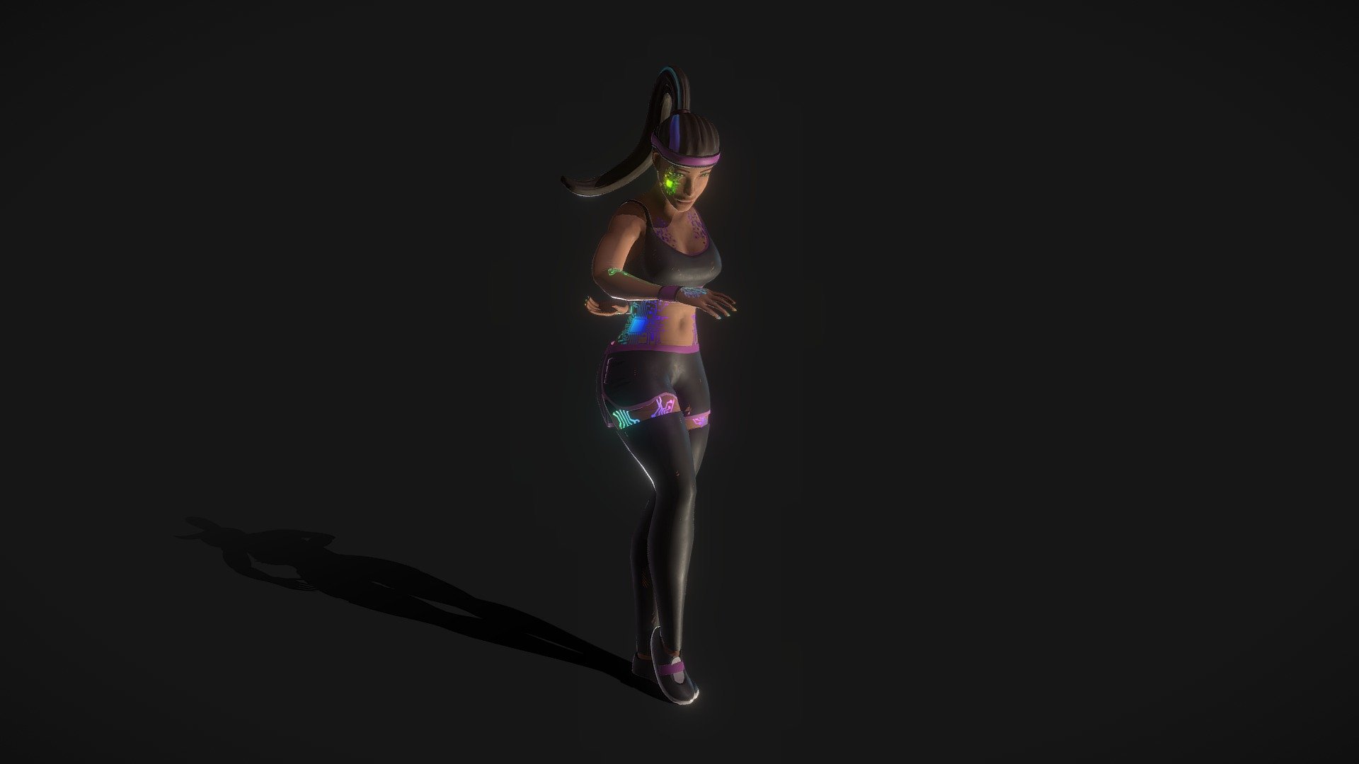 Stylized Character: Female Jogger - 3D model by FCreatesArt (@Yari ...