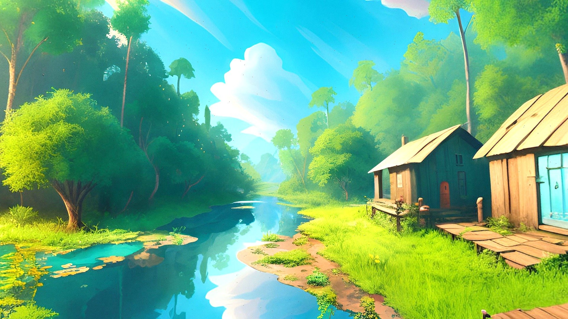 Swamp worlds | Skybox 4 different scenes - Buy Royalty Free 3D model by ...