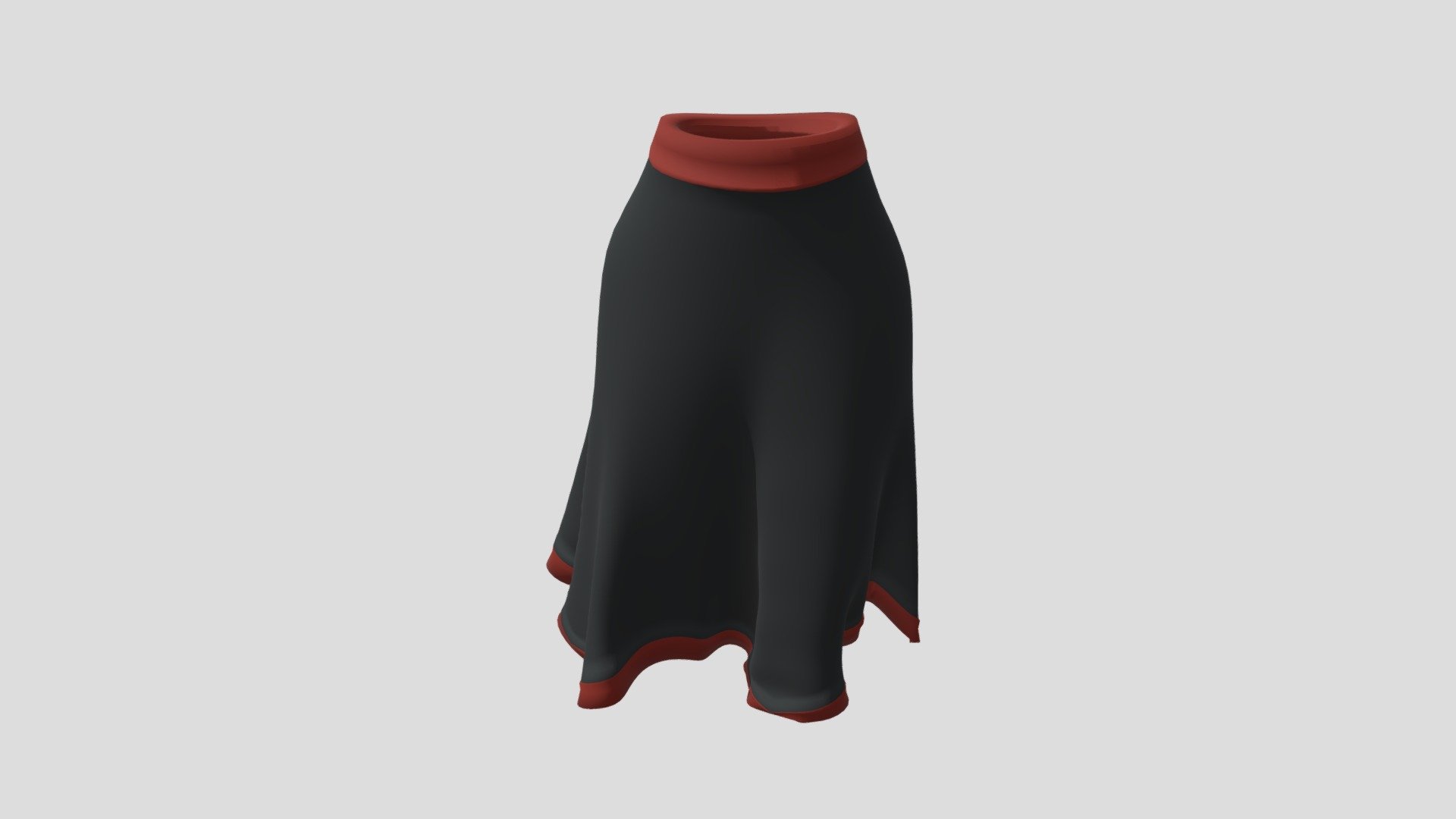 Long Hemmed Skirt - Download Free 3D model by madsstensrud [c70c1c7 ...
