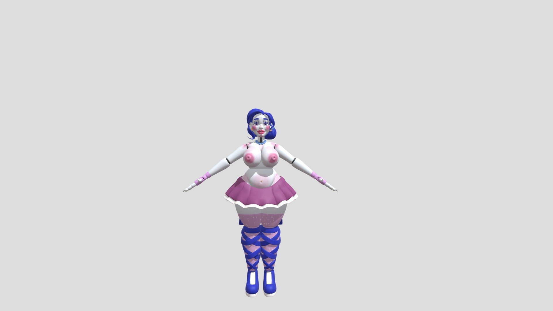 Topless Summer Ballora - Download Free 3D model by dwall8611 [c70ca77 ...