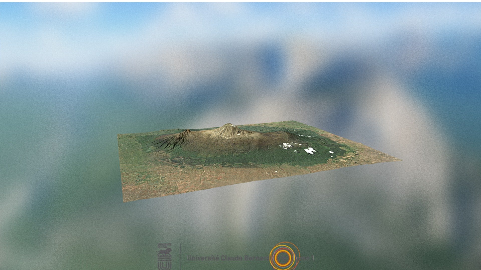 World Volcanoes - Kilimanjaro - Download Free 3D model by OSU_Lyon1 ...