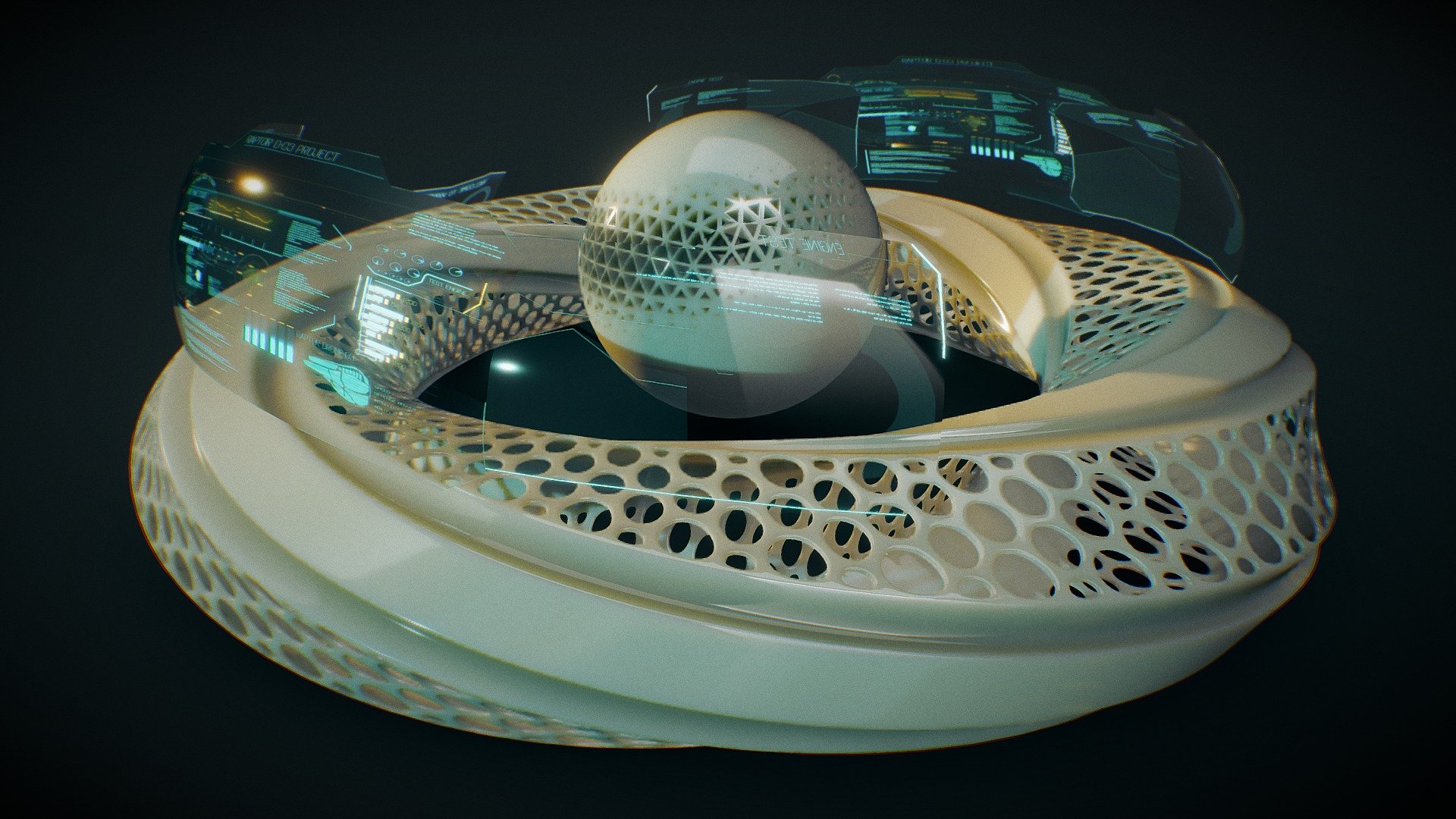 Futuristic design quantum supercomputer - Buy Royalty Free 3D model by ...