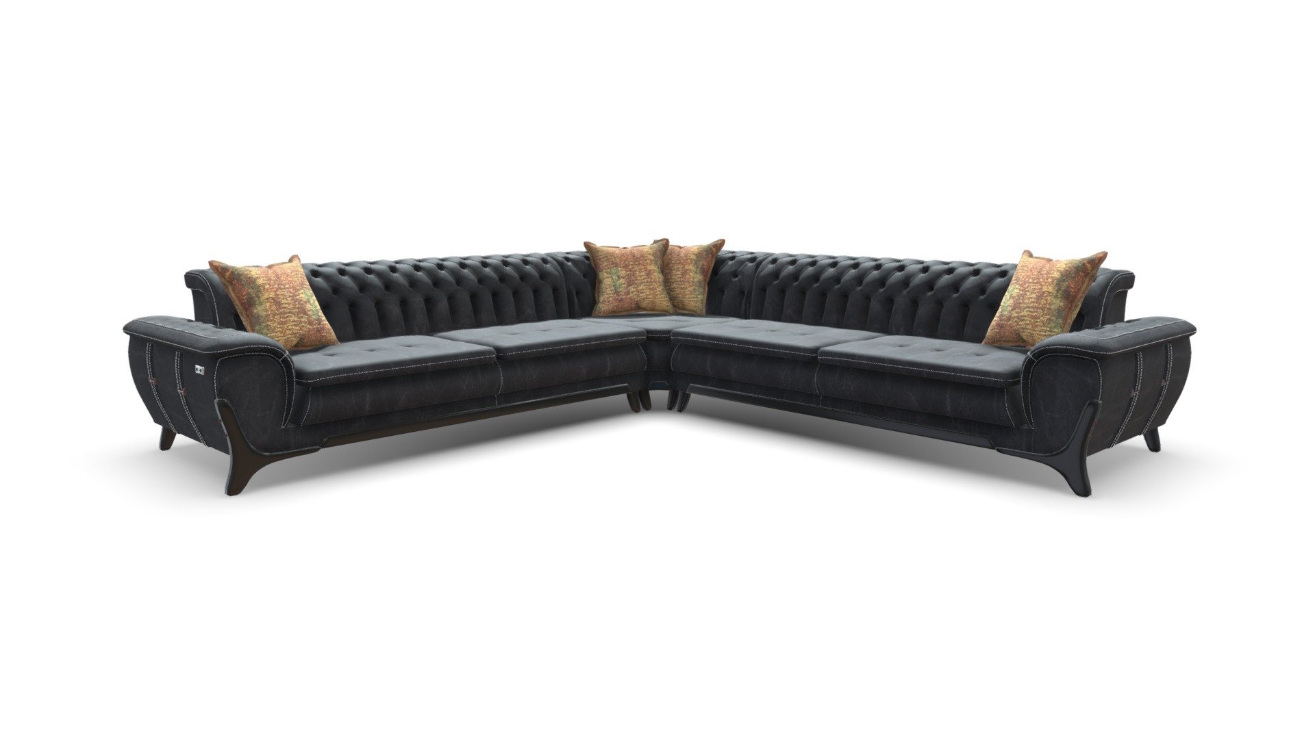 Arya Corner Sofa - 3D model by berrakmobel [c714557] - Sketchfab