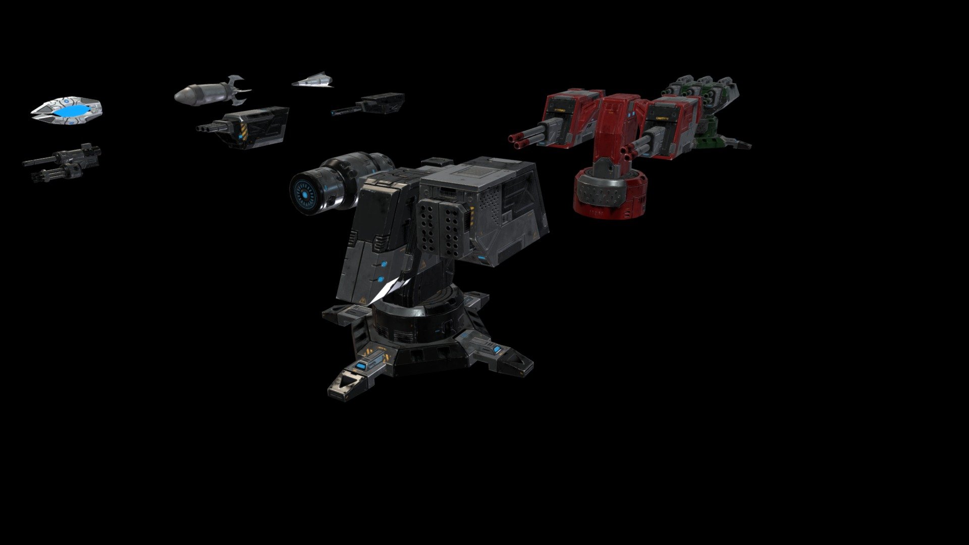 Modular Sci-Fi Weapons - 3D model by Ebal Studios (@EbalStudios) [c715689] - Sketchfab