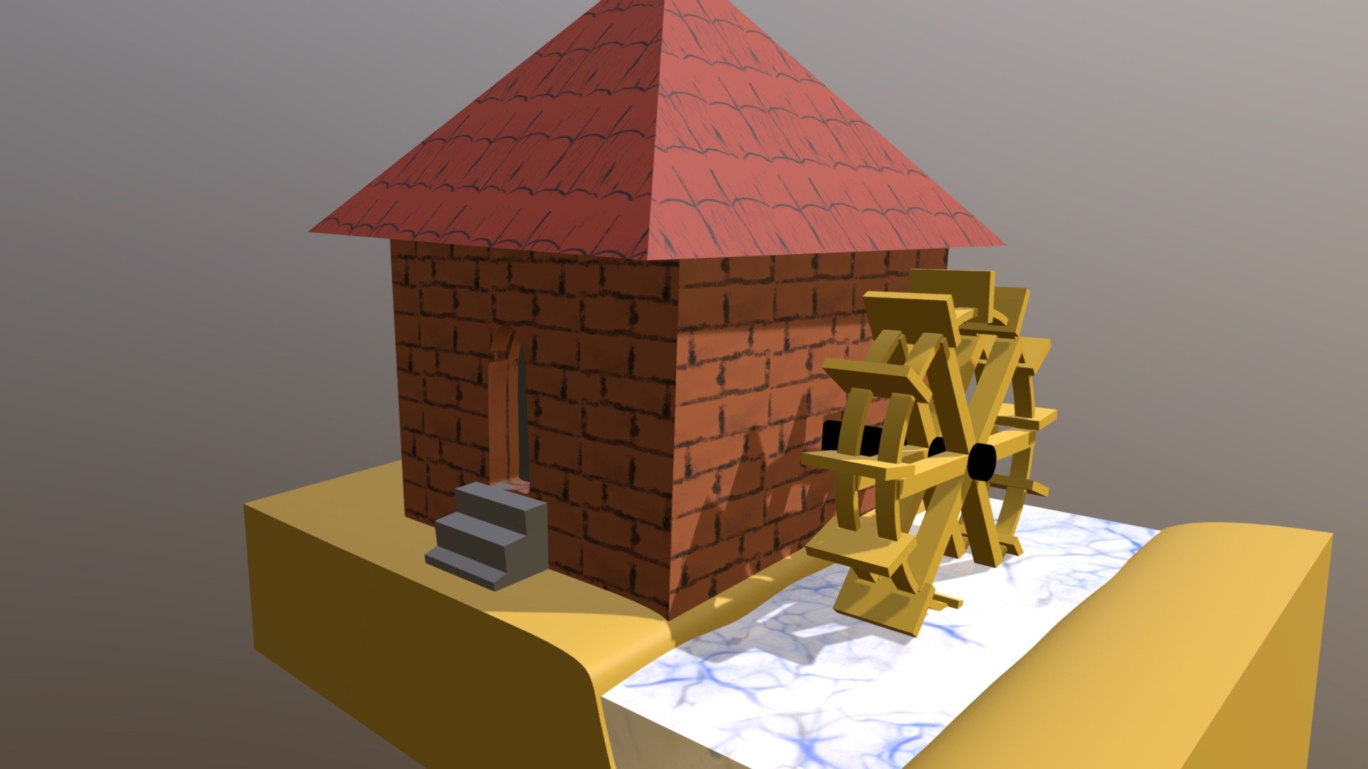 Watermill - Download Free 3D model by AVZ (@micropalaeontology ...