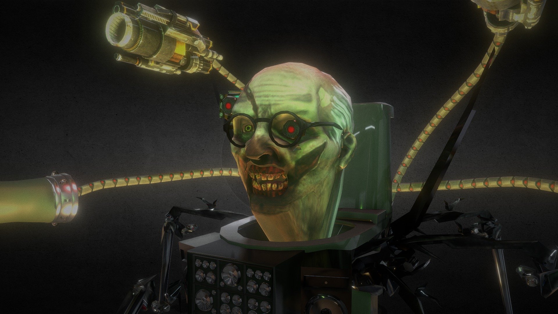 Scientist toilet zombie mech v1.5 (MonsterUp) - Download Free 3D model ...