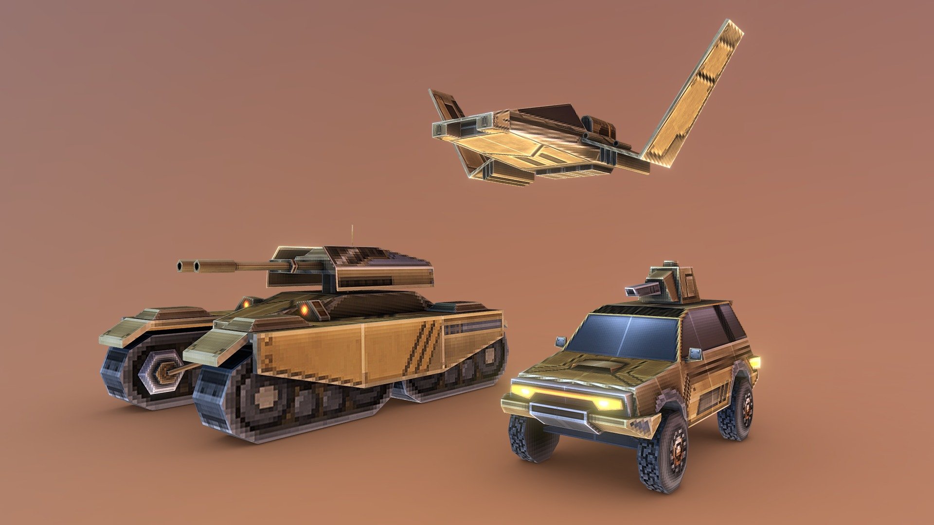 "SCRAPDOGS" Retro RTS units - Buy Royalty Free 3D model by JonLundy3D ...