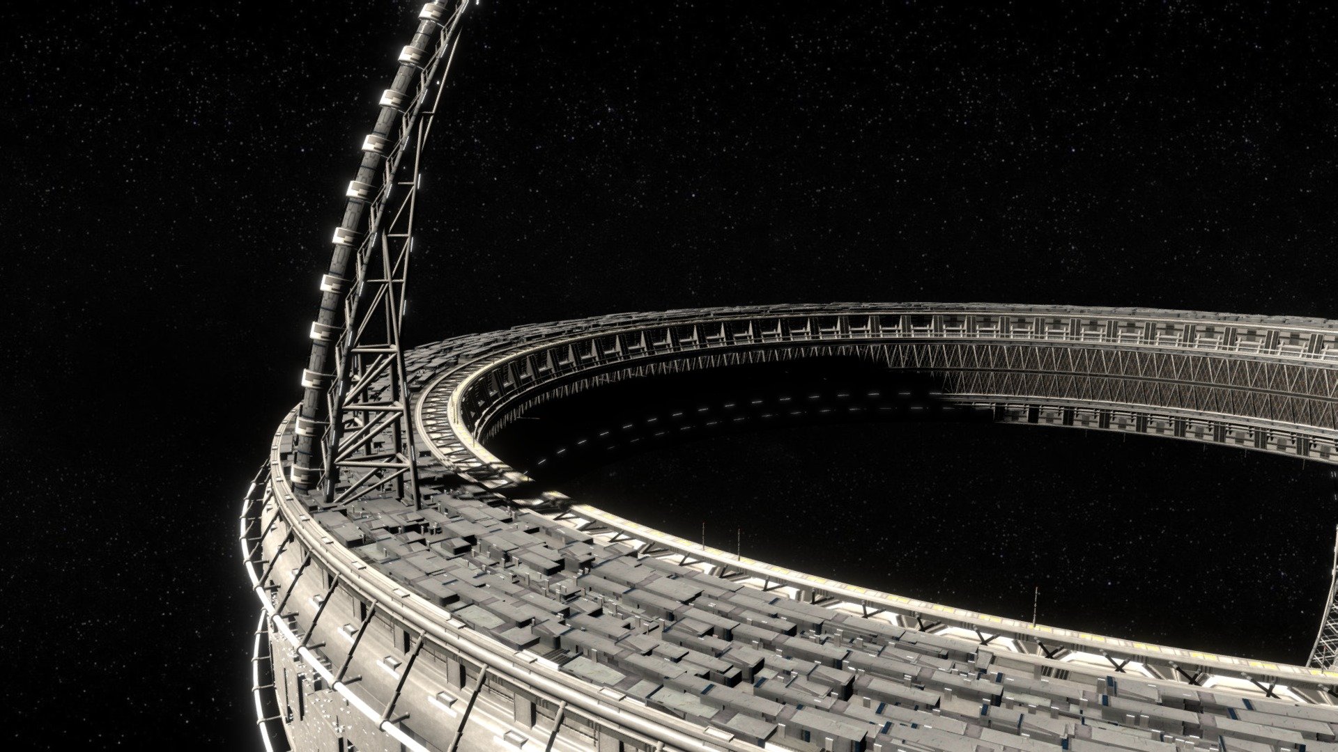 Space Station (Sci-fi - original design) - Buy Royalty Free 3D model by ...