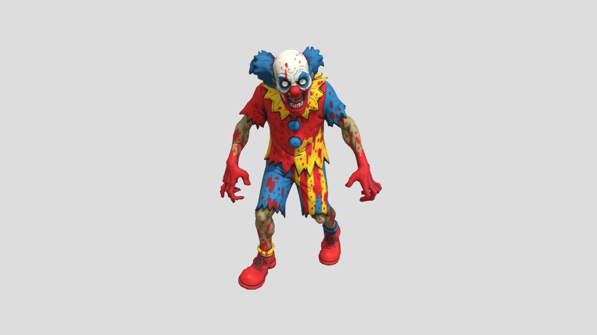Zombie Clown Nightmare - Download Free 3D model by maicollgdalpiaz ...