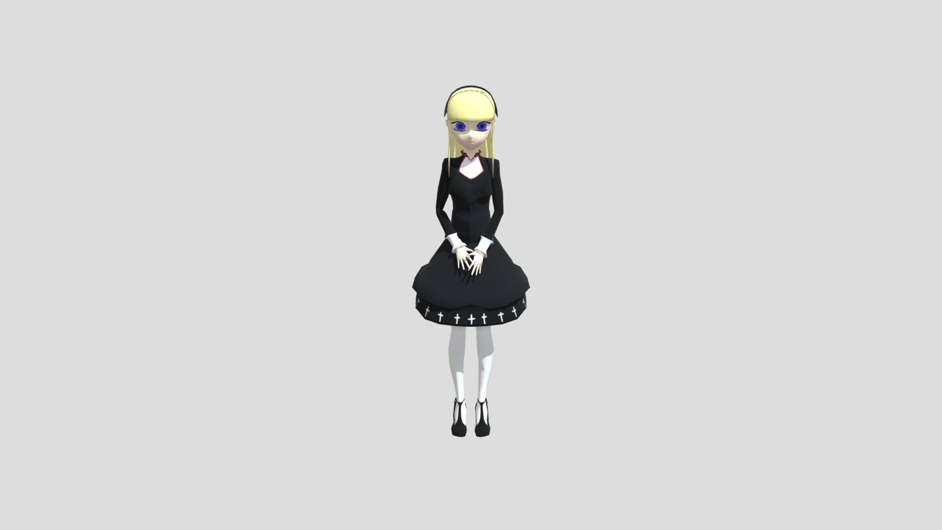 Gothic Girl - Download Free 3D model by Cris (@cristopher.faundez ...