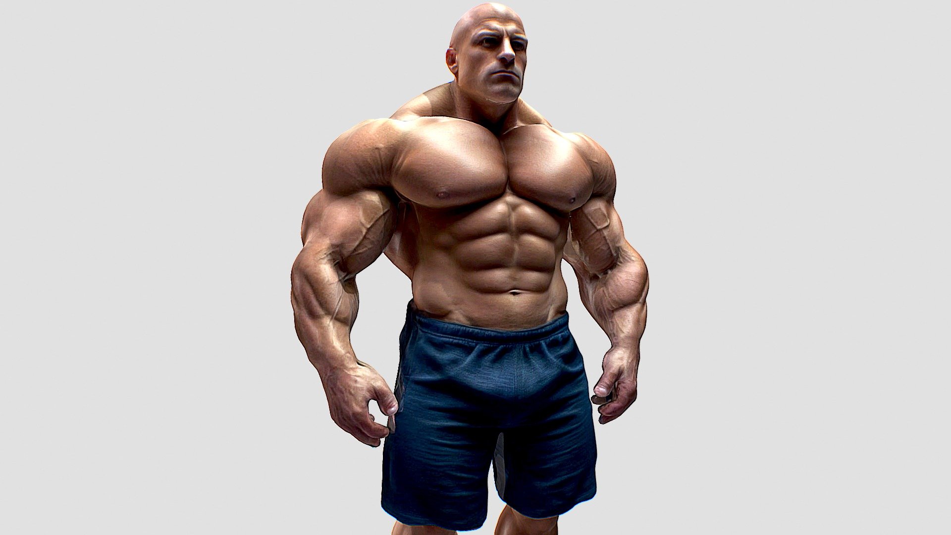 Bodybuilder - Download Free 3D model by 3dUVpro [c71fbc4] - Sketchfab