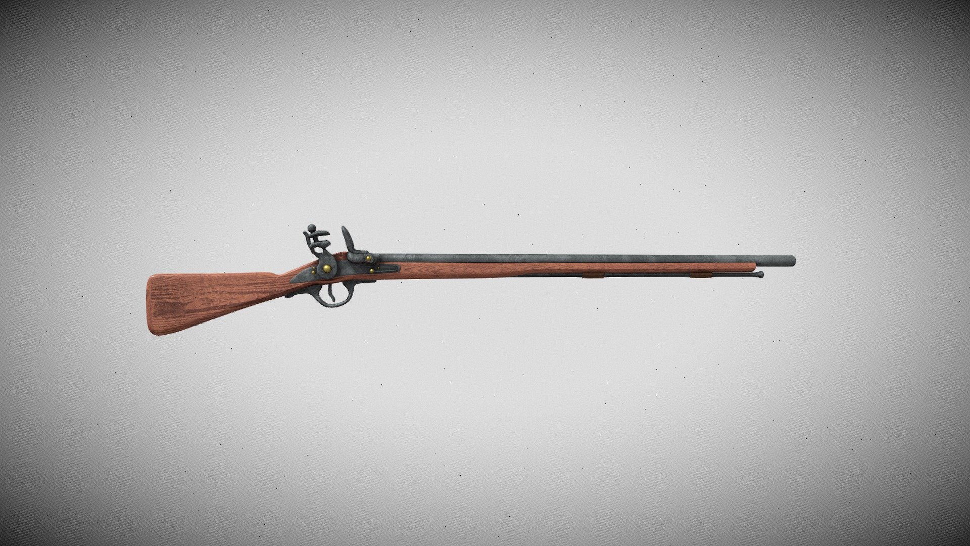 Flintlock Musket - 3D model by TobyBungay [c7203a5] - Sketchfab