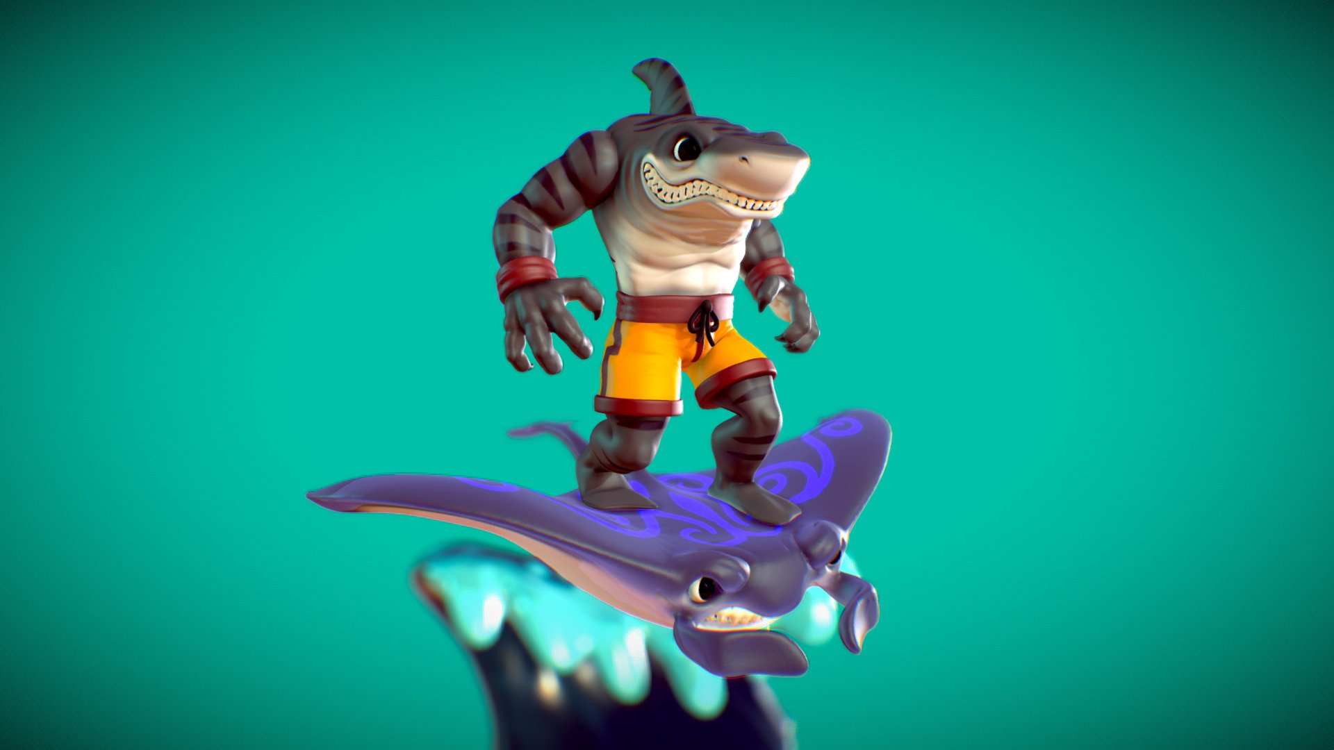 Surf King - Buy Royalty Free 3D model by IgorSan [c721485] - Sketchfab ...