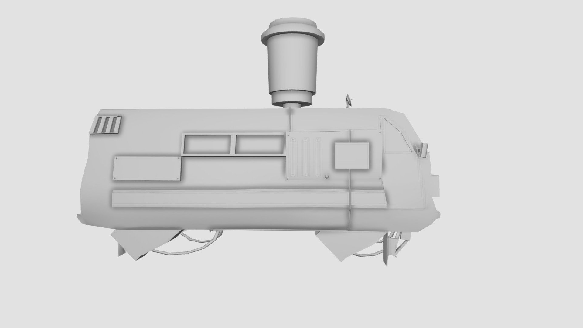 Sci-Fi Coffee Van - Download Free 3D model by GeorgeOughWork [c72246a] - Sketchfab